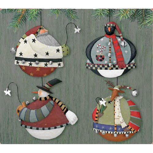 Round Christmas Ornaments - Happy Holidayware